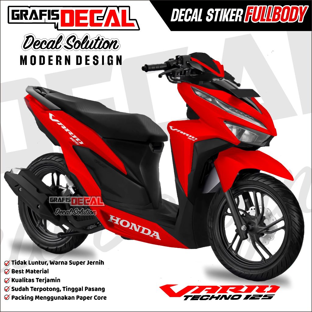 Jual (COD) TERBARU Decal Sticker Honda Vario New 125 150 Full body - Stiker Skotlet Modifikasi ...