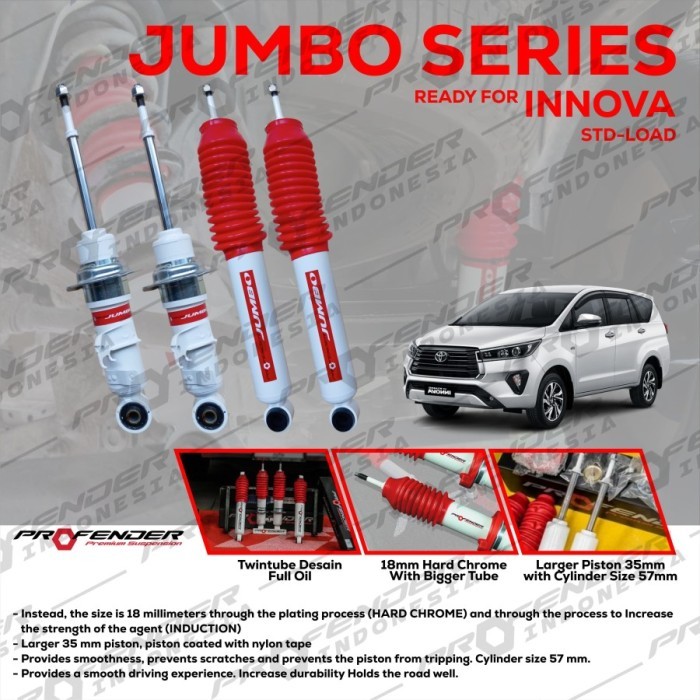 Jual Shock Breaker PROFENDER Jumbo Oil Series Lowered - TOYOTA INNOVA ...