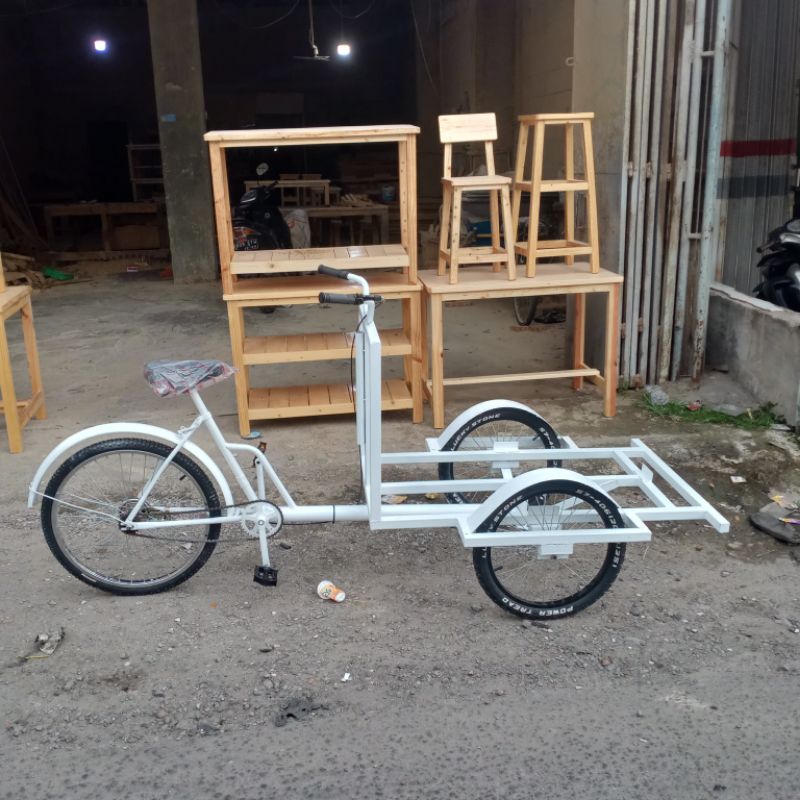 Jual Rangka Chasis Gerobak Sepeda Keliling Manual Tanpa Box es (invoice ...