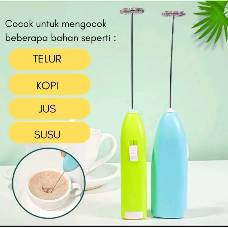 Jual BIGOSTORE - HAND MIXER PLUS BATERAI KOCOKAN ELEKTRIK MINI MIXER ...