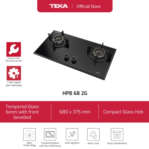 Jual Teka Compact kompor kaca Tanam HPB 68 2G | Shopee Indonesia