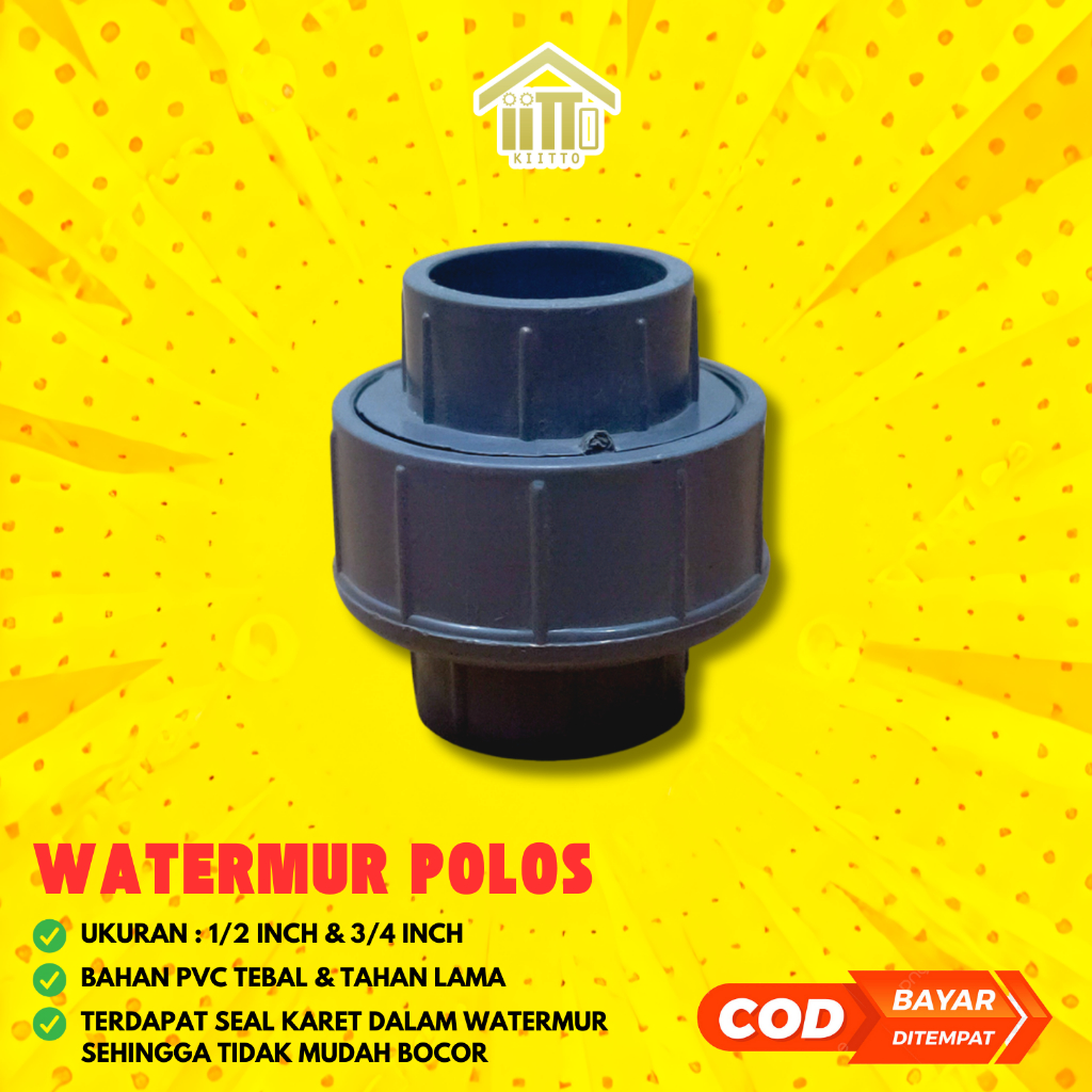 Jual WATER MUR POLOS / WATERMUR PVC POLOS 1/2 INCH 3/4 INCH / WATERMUR ...