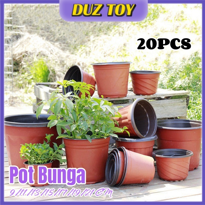 Jual 20PCS Pot Bibit/ Pot Bunga/ Plastik Tanam Pot Pembibitan Untuk ...
