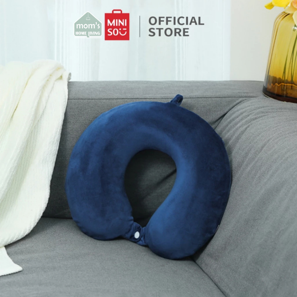 Jual MINISO Upgraded Memory Foam U-shaped Pillow Bantal Leher Upgraded ...
