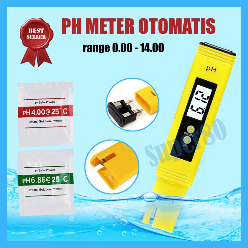 Jual PH Meter Digital Tester Buffer Powder Serbuk Bubuk Kalibrasi ...