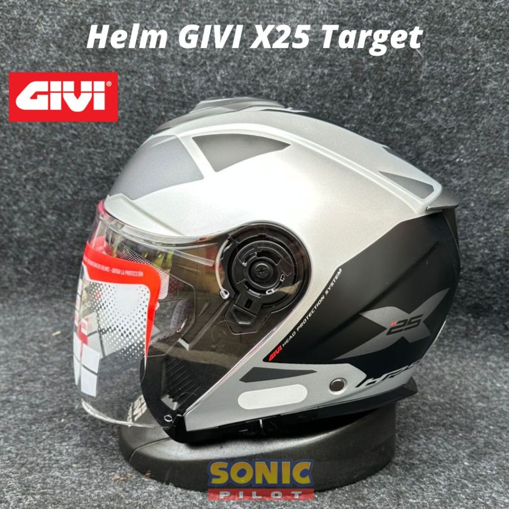 Jual Helm GIVI X25 Target European Market - Matt Silver / Black ...