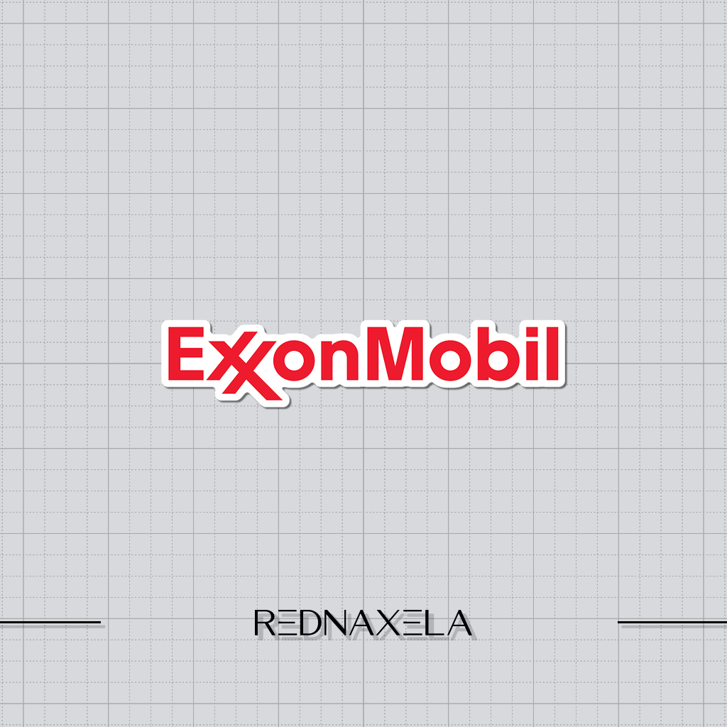 Jual Stiker Vinyl ExxonMobil - Oil Company Stiker Outdoor Waterproof ...