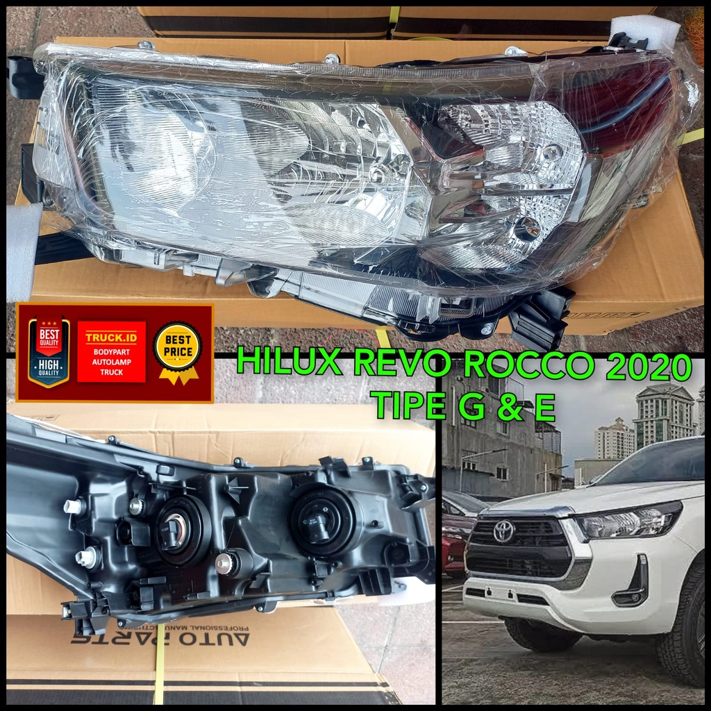 Jual HEADLAMP LAMPU DEPAN HEAD LAMP TOYOTA HILUX REVO ROCCO BARU 2020 ...