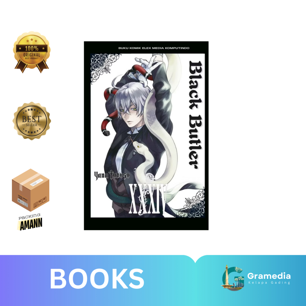 Jual Gramedia MKG - Komik Black Butler 34 (Yana Toboso) | Shopee Indonesia