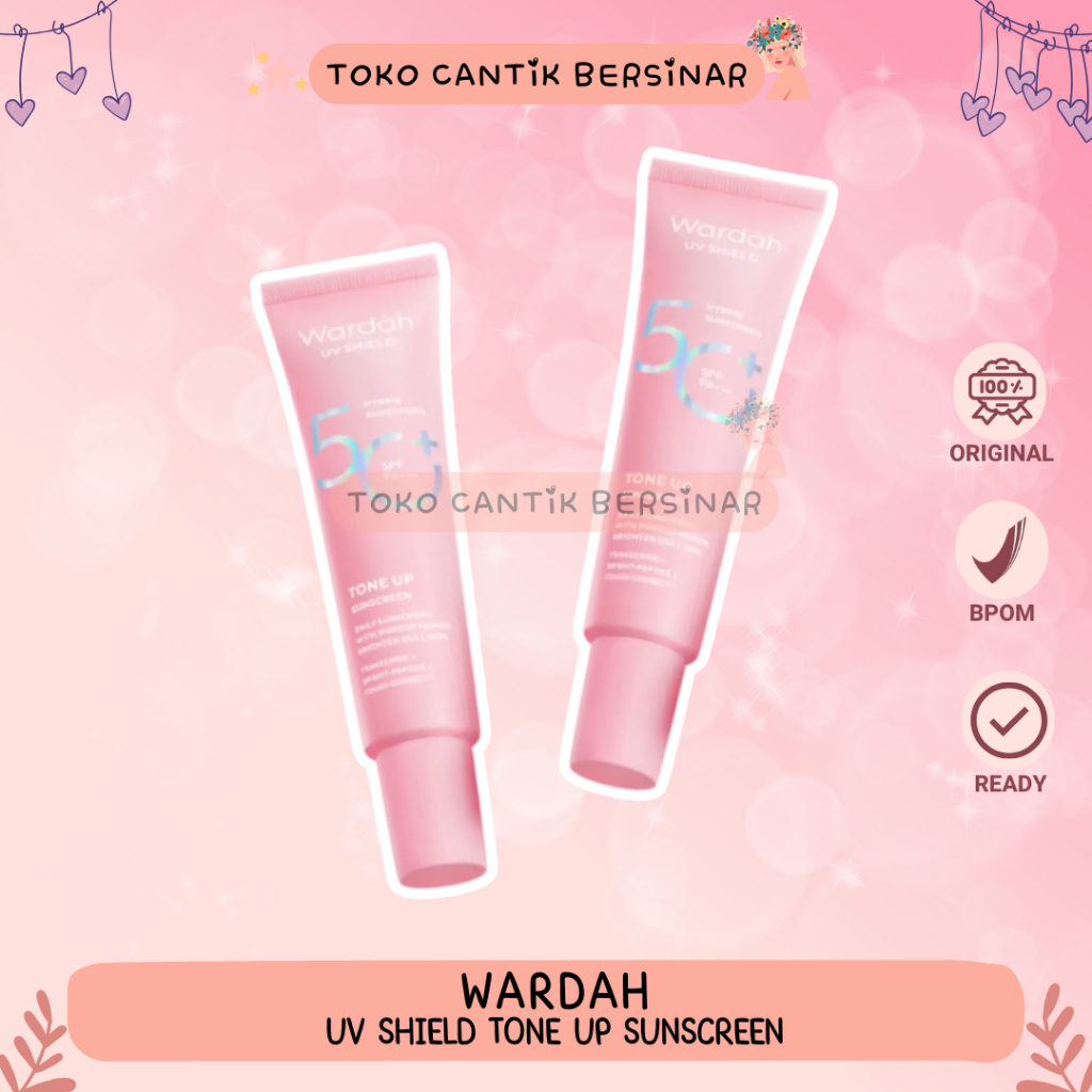 Jual NEW! Wardah UV Shield Tone Up Sunscreen SPF 50+ PA+++ - Sunscreen Wajah sunblok cantik ...