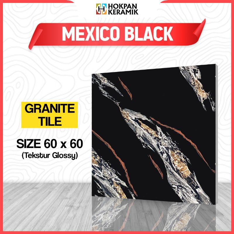 Jual GRANITE UKURAN 60X60 MEXICO BLACK (BACA DESKRIPSI!!!) | Shopee ...