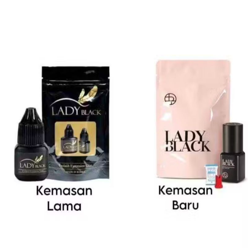 Jual Ladyblack glue 5ml with pouch (pakai plastik) | Shopee Indonesia