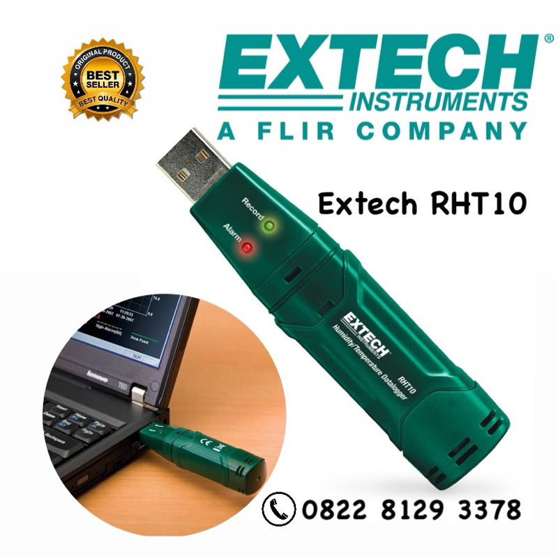Jual Extech RHT10 Humidity and Temperature USB Datalogger | Shopee Indonesia
