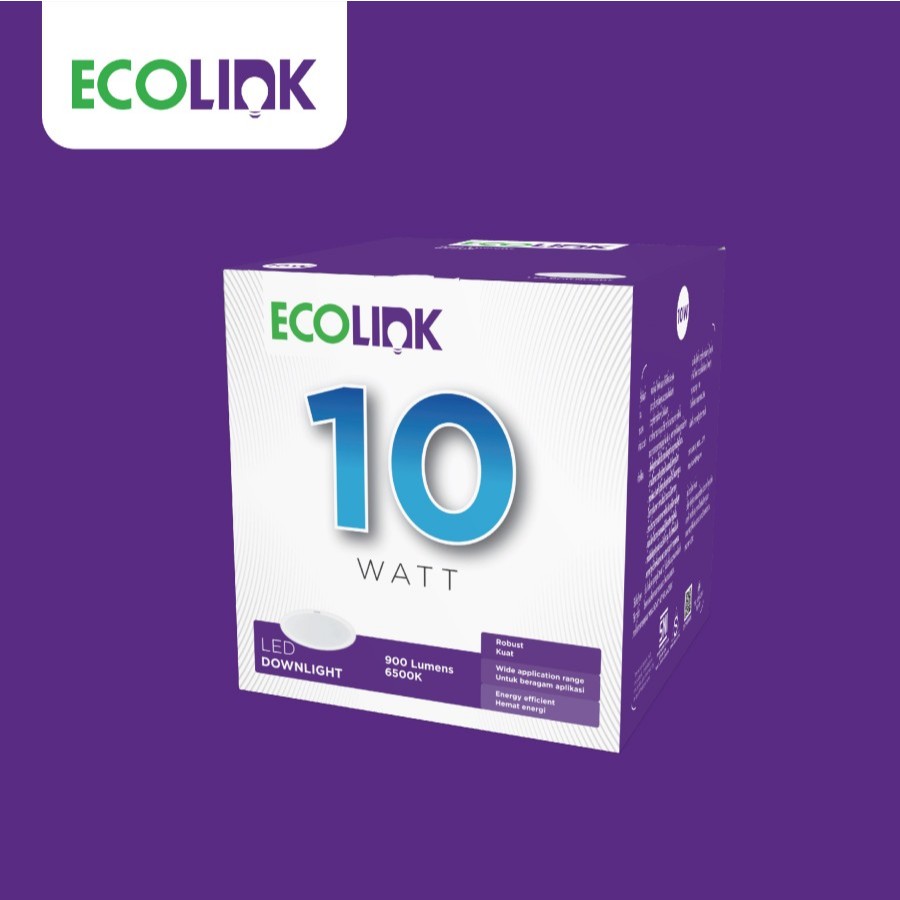 Jual ECOLINK LAMPU LED DOWNLIGHT EDL MULTIPACK 10W 6500K | Shopee Indonesia