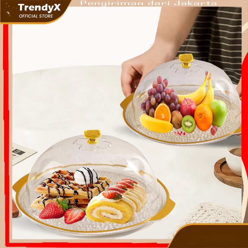 Jual TrendyX kue kotak roti penutup aesthetic tempat saji dengan Tutup ...