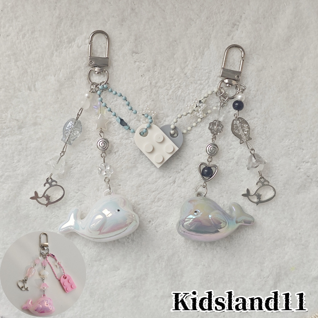 Jual [READY] Keychain Whale beads LEGO 2PCS Cat Gantungan Kunci lucu ...