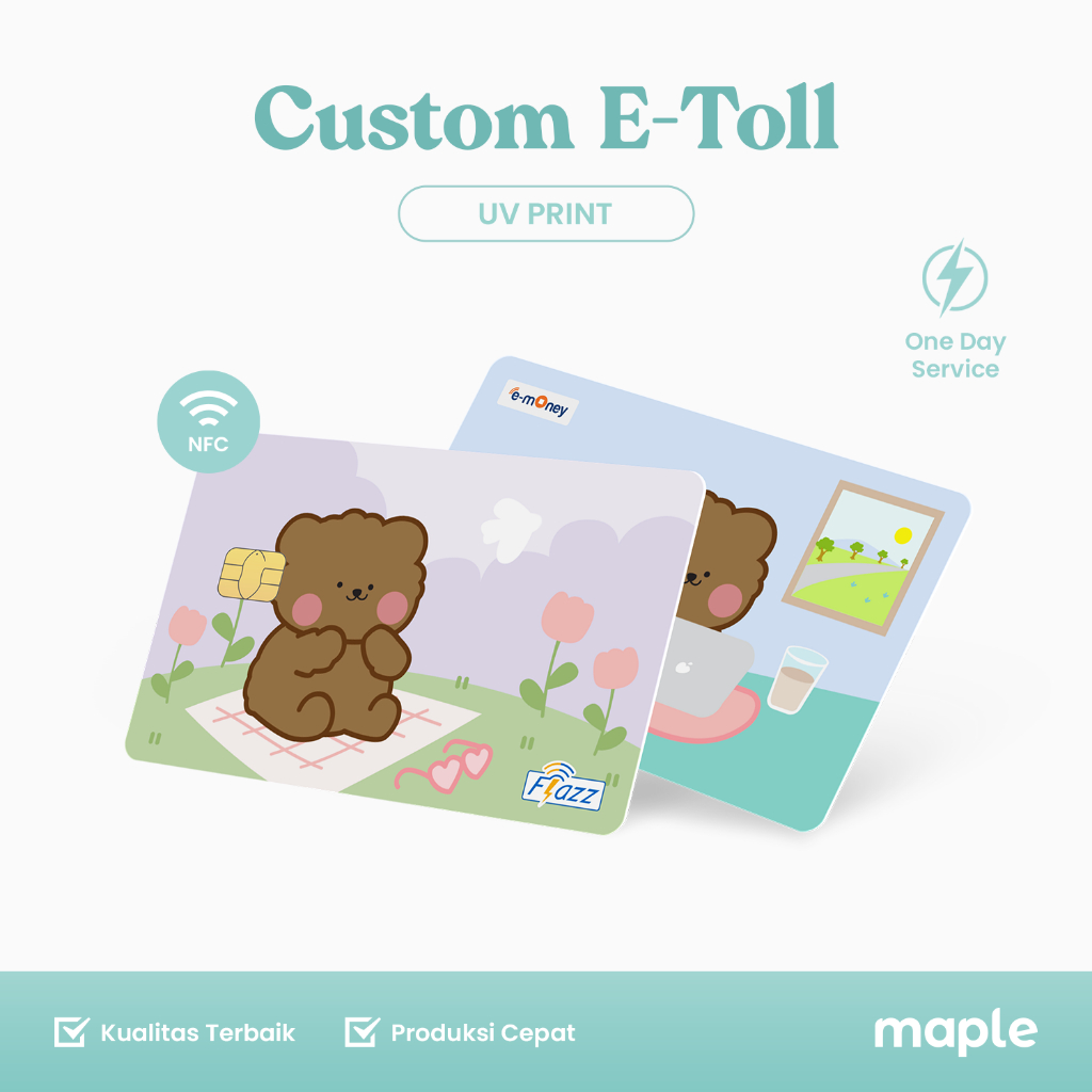 Jual Custom Kartu eToll eMoney Mandiri Flazz BCA Gen 2 Tap Cash Brizzi ...