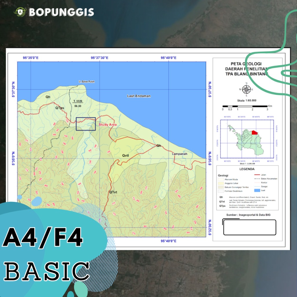 Jual Jasa Pembuatan Peta Ukuran A4 Basic | Shopee Indonesia