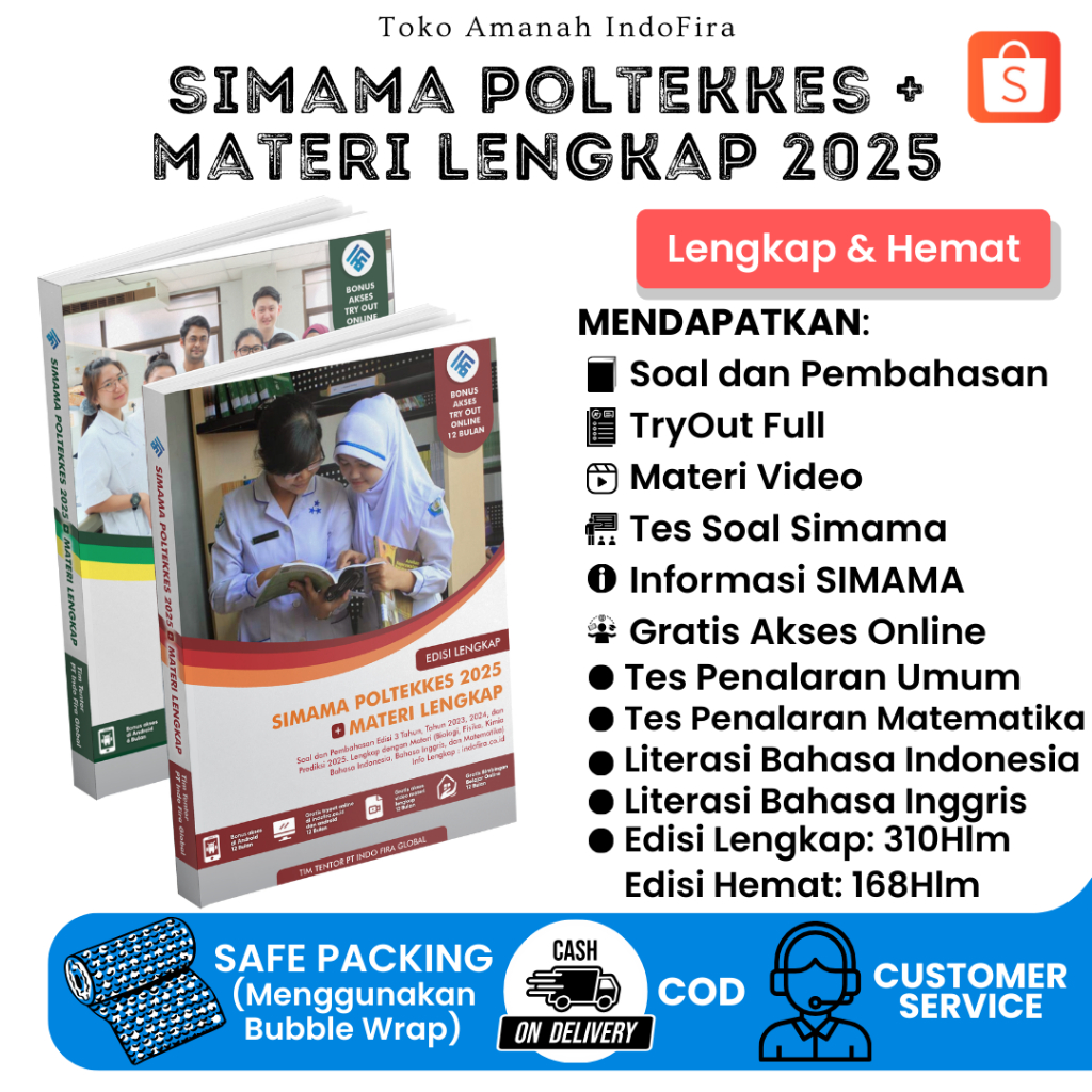 Jual Tebaru Buku SIMAMA POLTEKKES + MATERI LENGKAP 2025 (Edisi Lengkap & Edisi Hemat + Free E ...