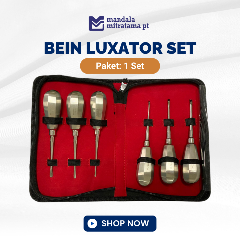 Jual Dental Bein Luxator/ Set Root Elevator Japan Stainless Steel- isi ...