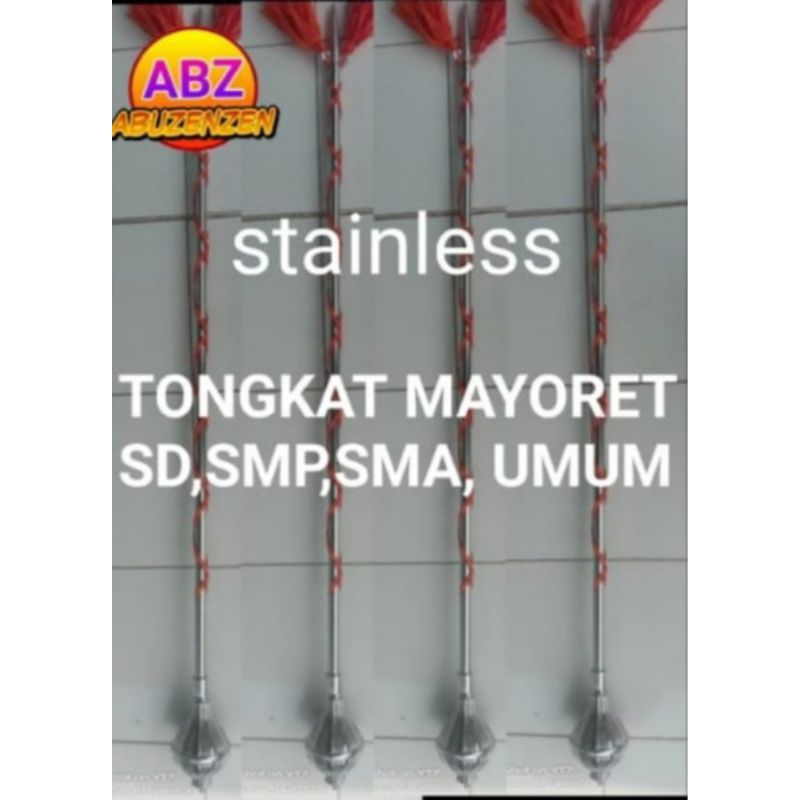 Jual tongkat mayoret drumband Marchingband stainless steel stick SD ...