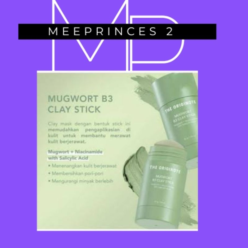 Jual The Originote Mugwort B3 Clay Stick Mask - Masker Wajah Mugwort ...
