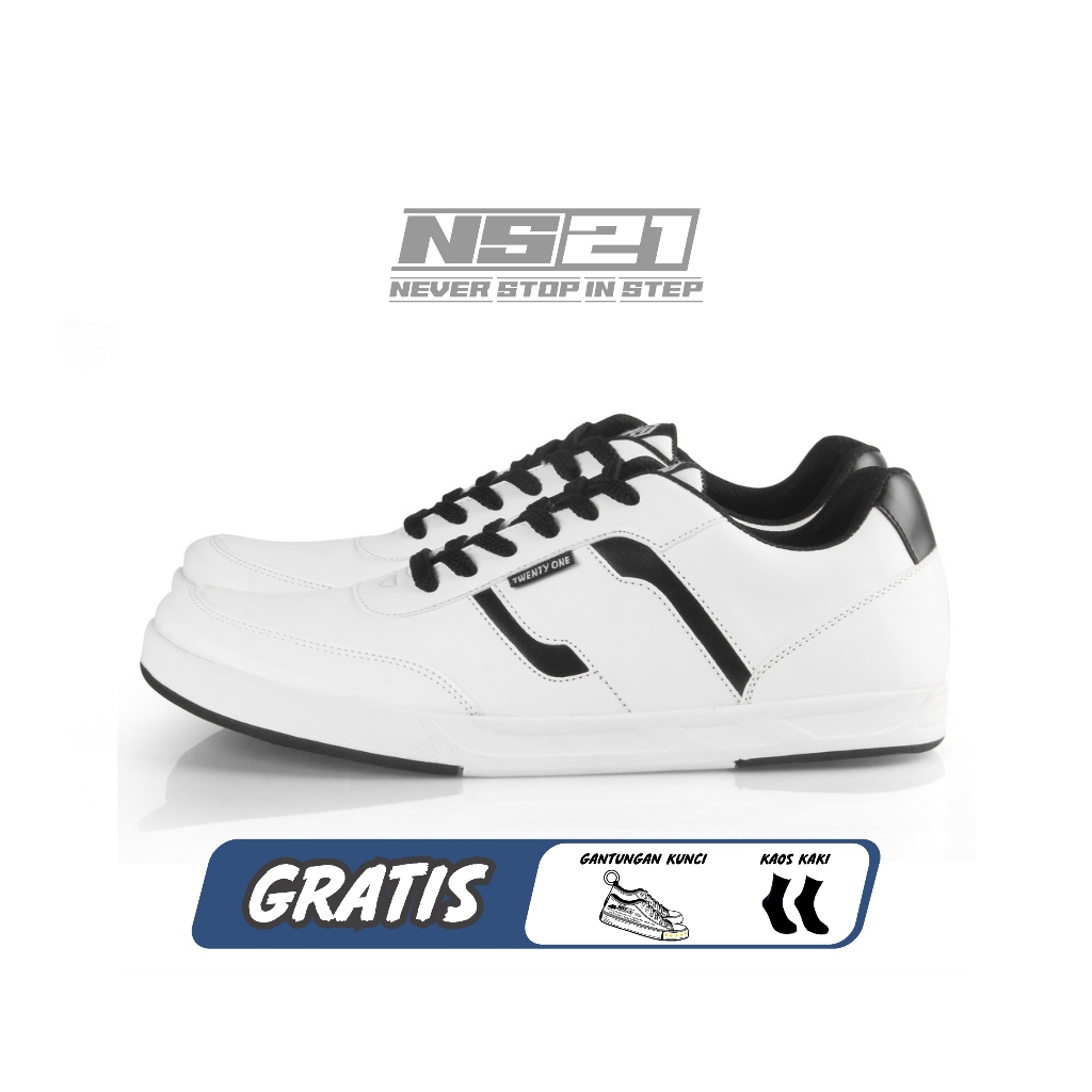 Jual Sepatu Pria Putih Keren Terbaru NAL001 Sneakers Casual Shoes White Ns Twenty One | Shopee ...