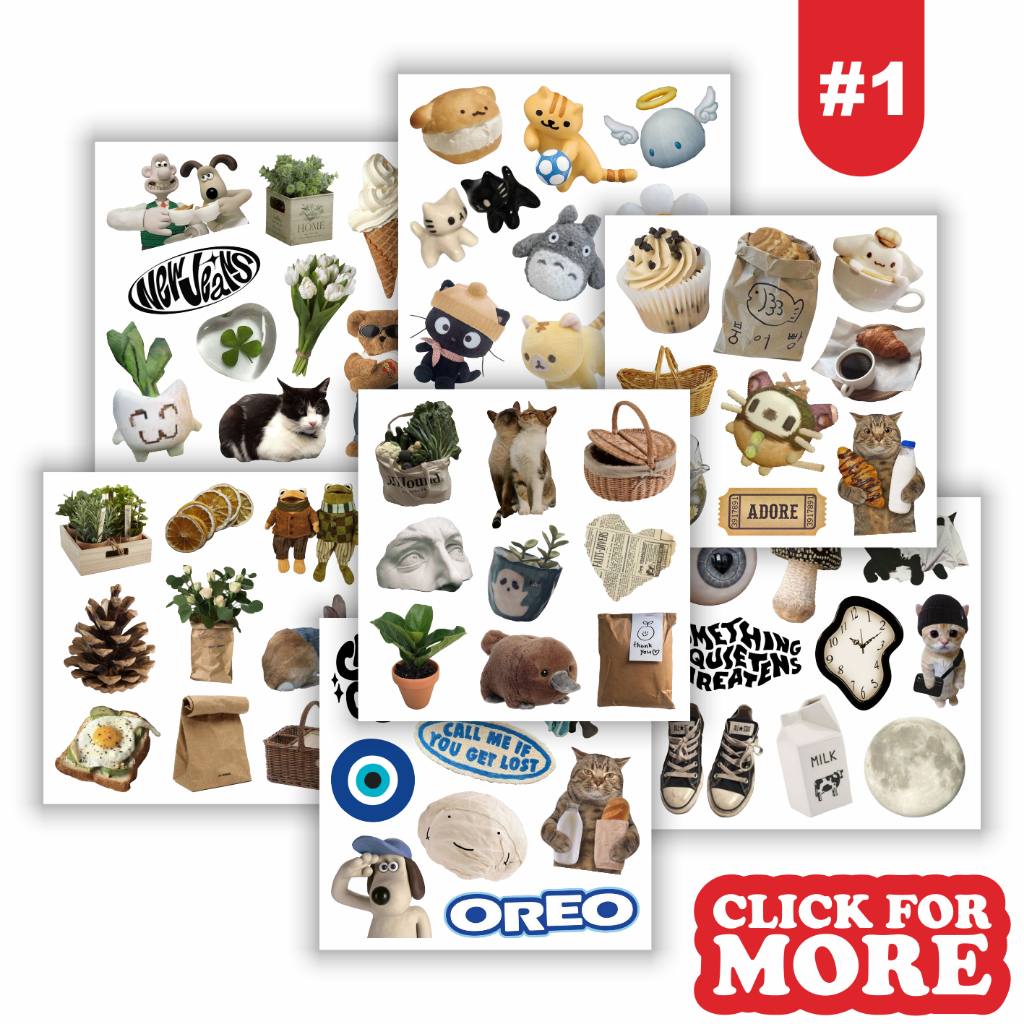 Jual mini sticker sheet aesthetic deco y2k kidcore cute thence ...