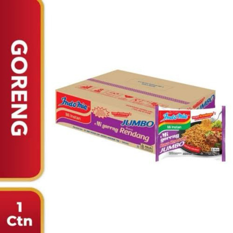 Jual INDOMIE MIE GORENG JUMBO RENDANG | Shopee Indonesia
