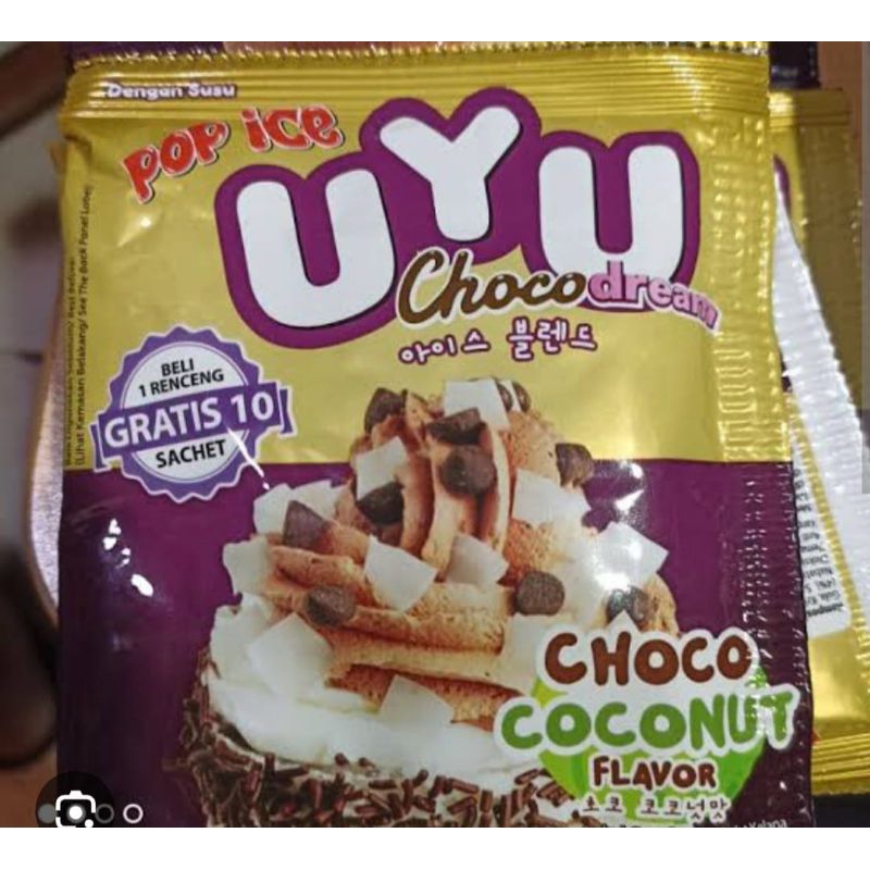 Jual POP ICE UYU minuman kemasan Sachet Renteng isi 10 pcs | Shopee ...