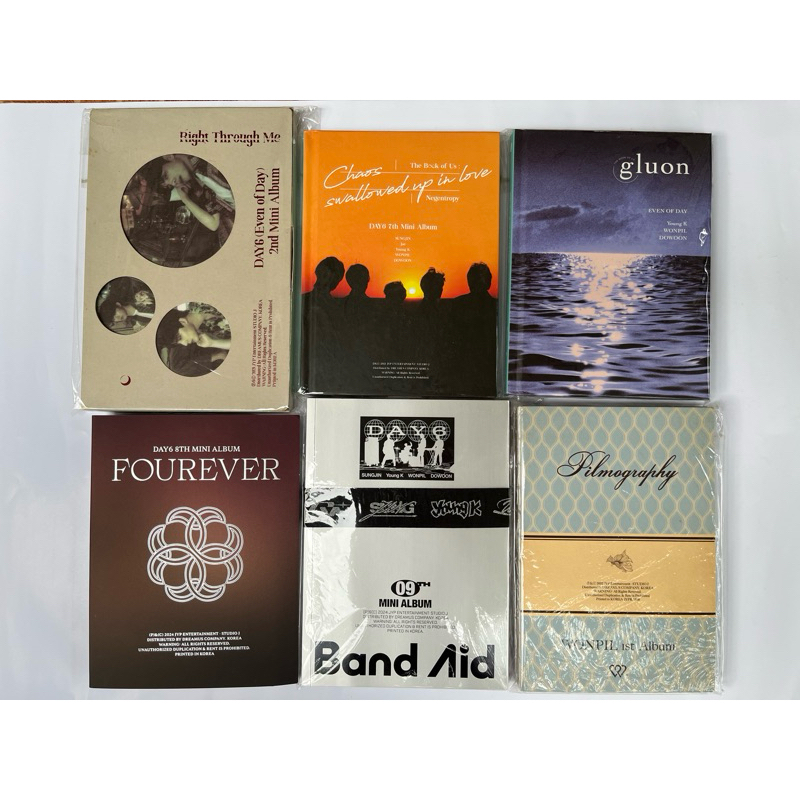 Jual DAY6 WONPIL RIGHT THROUGH ME NEGENTROPY GLUON FOUREVER BAND AID ...