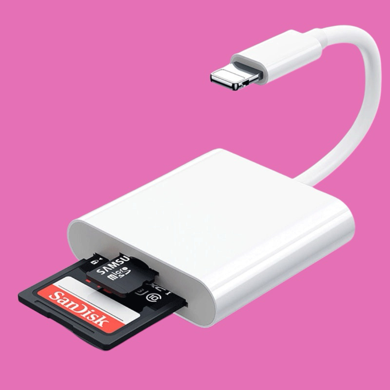 Jual Card Reader Type C/ Lightning port MicroSD (TF), dan SD card ...
