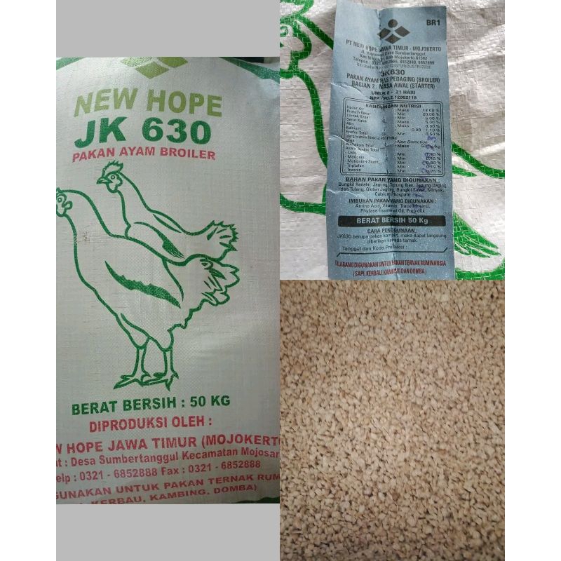 Jual New Hope Jk630 Pur pakan ayam pedaging broiler | Shopee Indonesia