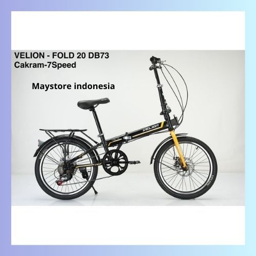 Jual SEPEDA LIPAT 20 INCH VELION REM DISK BRAKE CAKRAM DB73 DB 73 7 ...