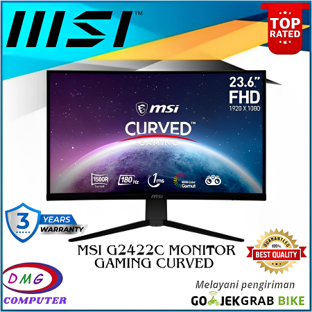 Jual MSI G2422C MONITOR GAMING CURVED [1080p, 180Hz] | Shopee Indonesia