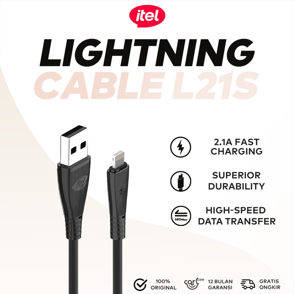 Jual Itel Cable Fast Charging For Type C usb Kabel Casan Kepanjangan 1M ...