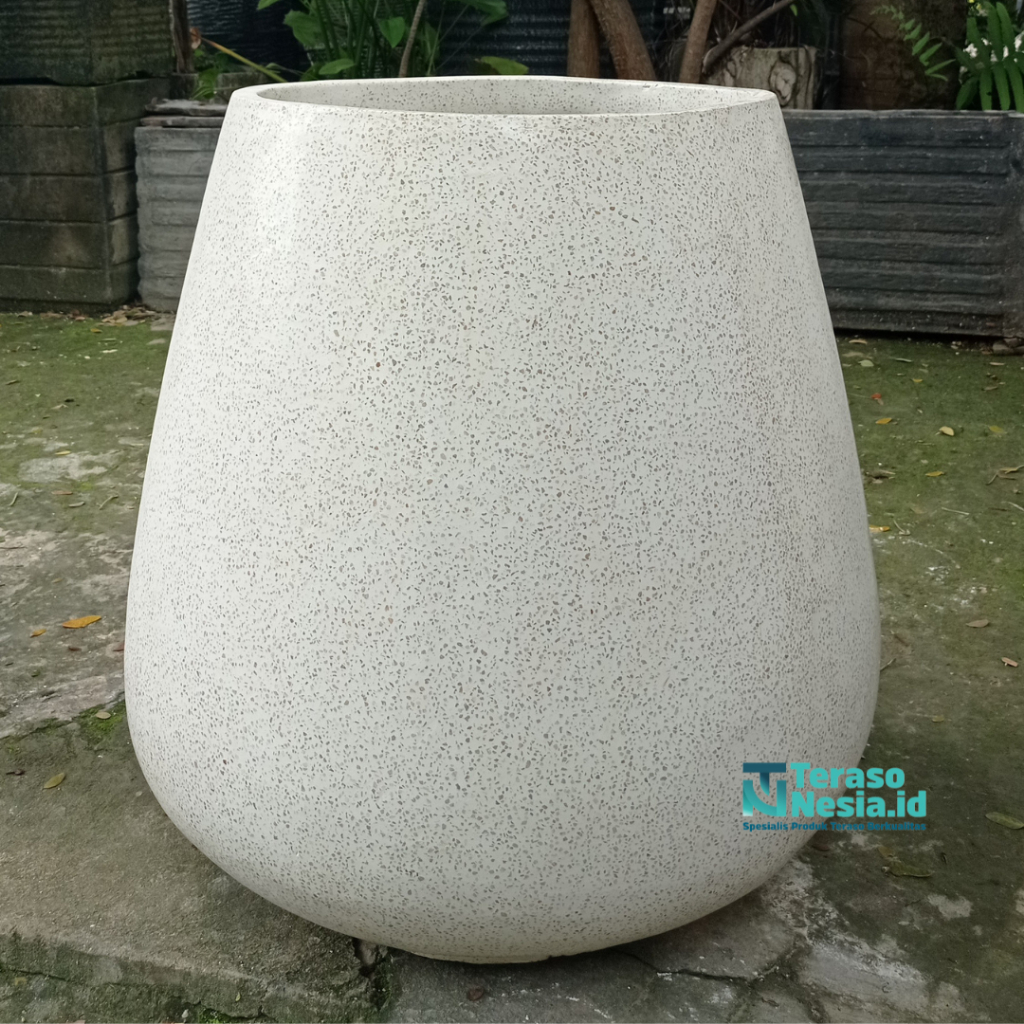 Jual Pot Terazzo Minimalis type Meriam/ Pot Teraso minimalis outdoor ...