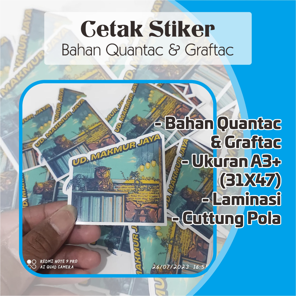 Jual STIKER CUSTOM BAHAN GRAFTAC FREE CUTTING | Shopee Indonesia