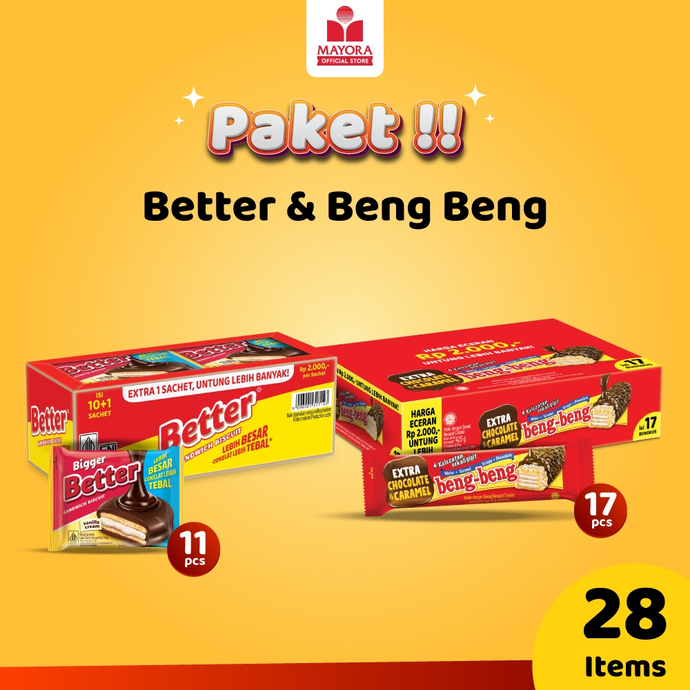 Jual Paket Biskuit Better & Wafer Beng Beng | Shopee Indonesia