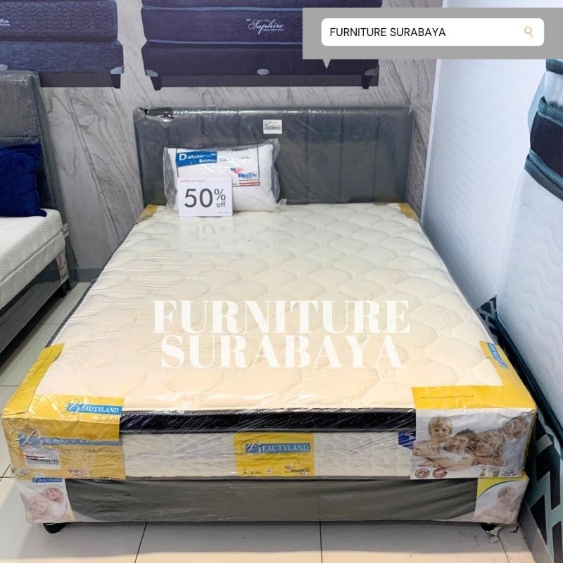 Jual Spring bed American beautyland plushtop 90x200 120x200 160x200 ...