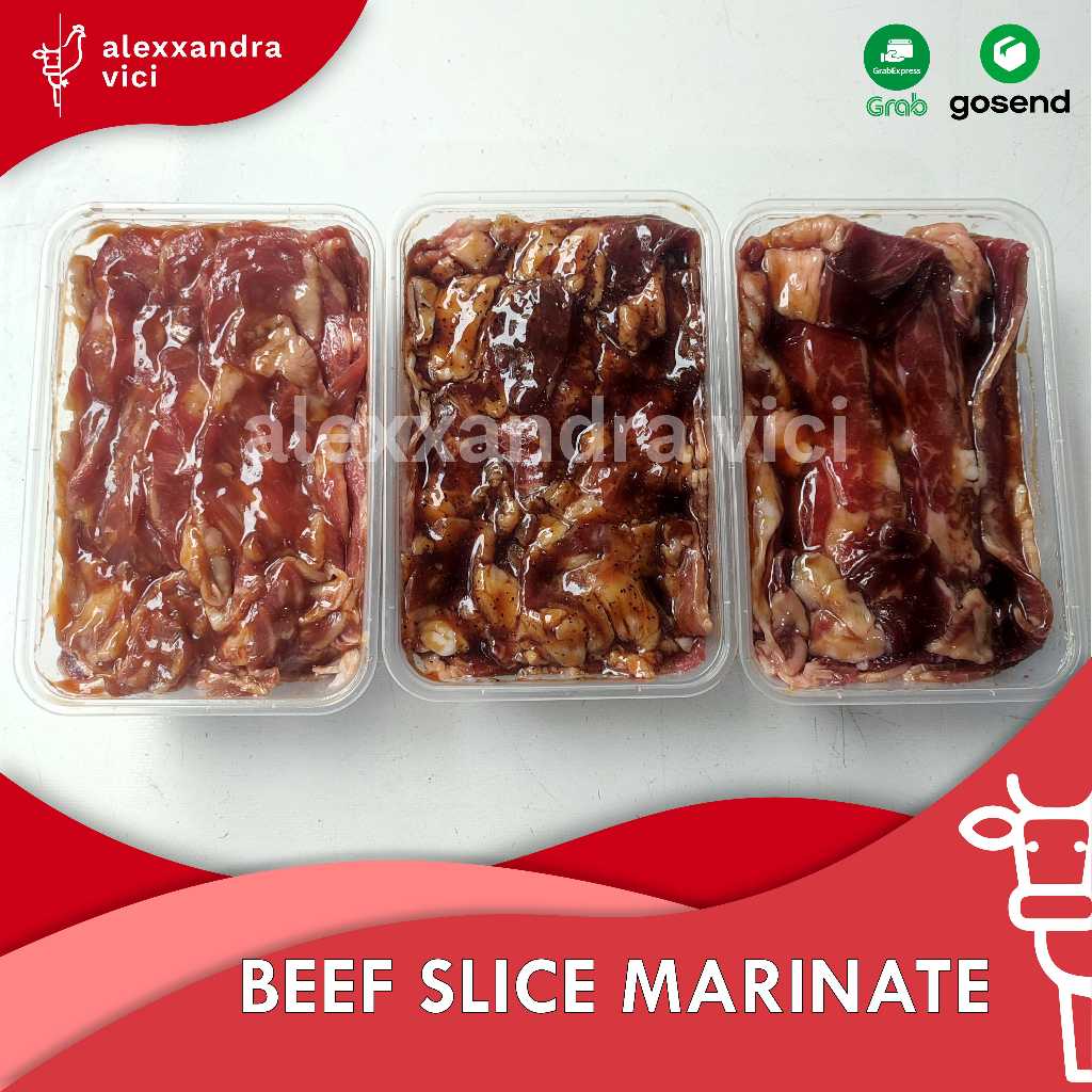Jual Beef Slice Daging Sapi Slice MARINASI 500 gr | Shopee Indonesia