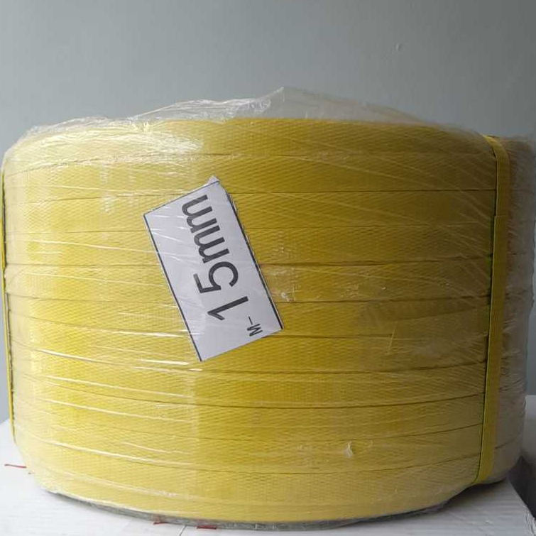 Jual Tali Strapping band strap plastik PP roll tebal packing kuning 15 ...