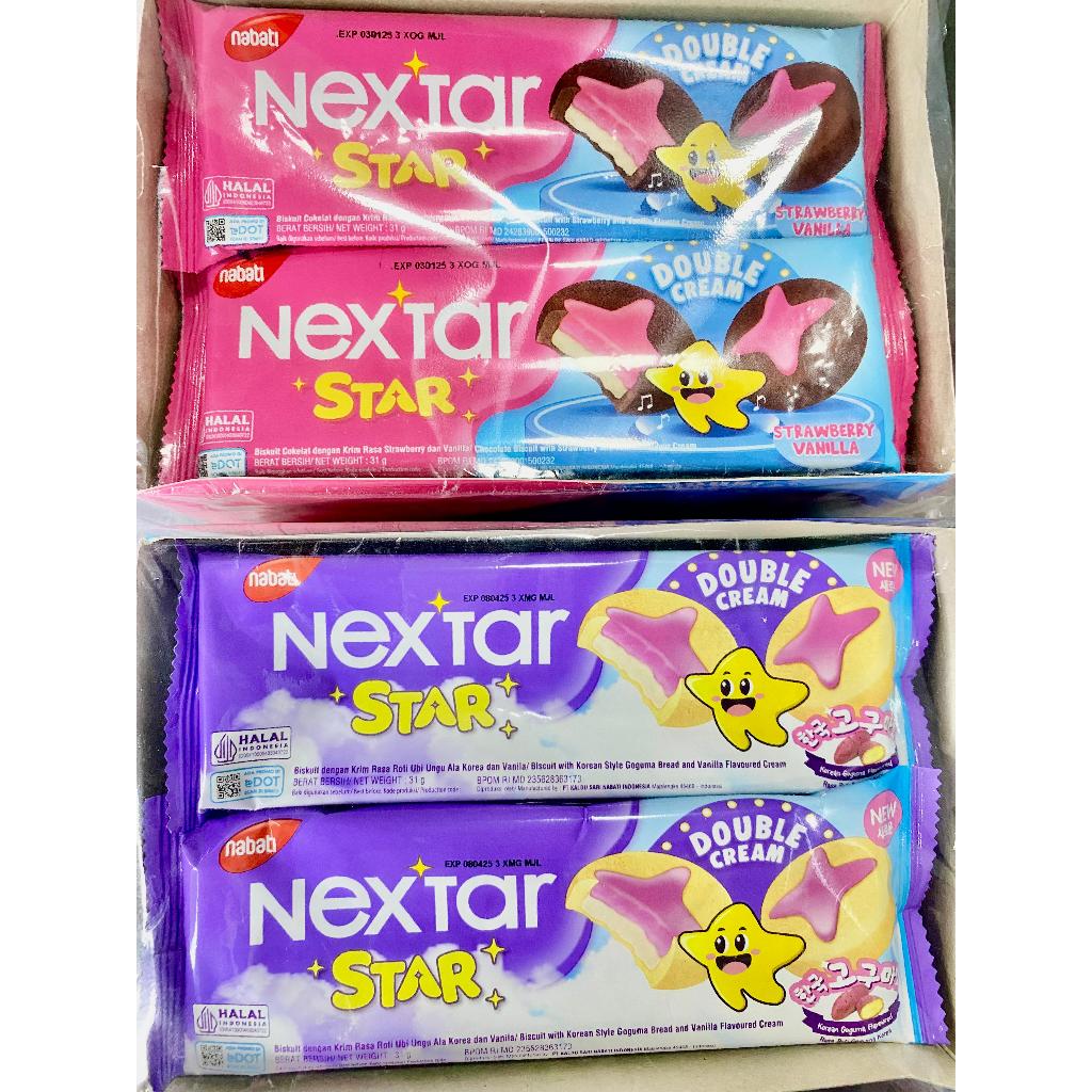 Jual NABATI NEXTAR STAR DOUBLE CREAM 10 BKS 1 BOX | Shopee Indonesia