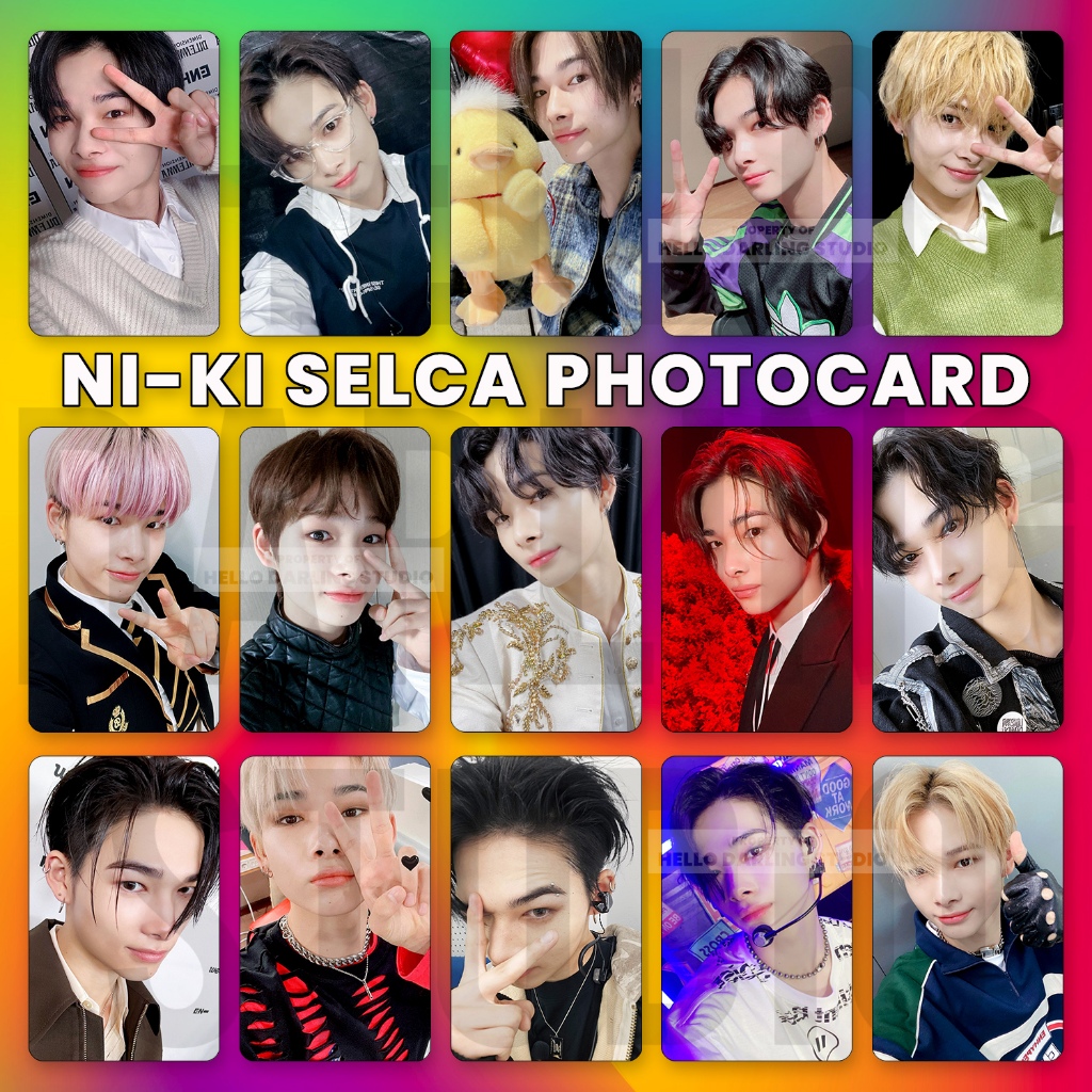 Jual 10 Pcs ENHYPEN Niki Nishimura Riki Selca Photocard set. Unofficial ...