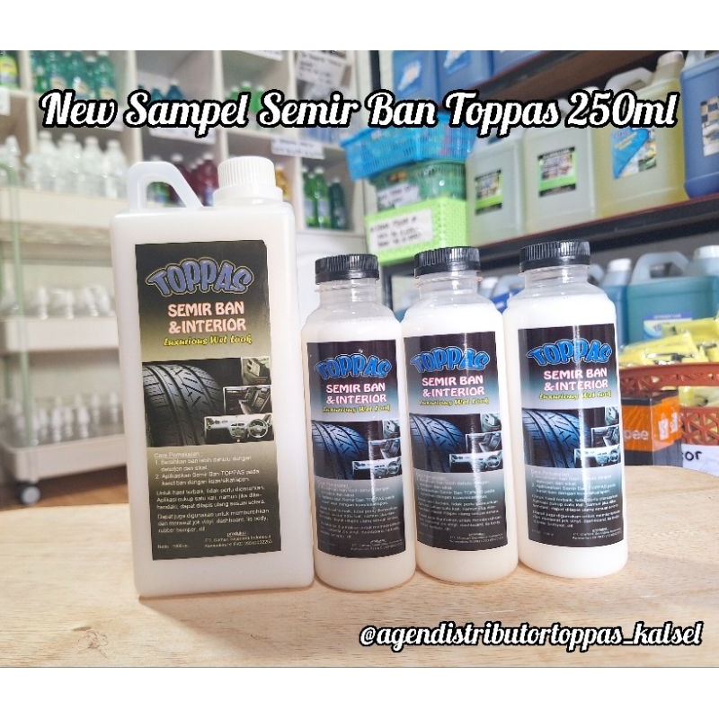Jual Sampel Semir Ban Toppas kemasan botol 250ml | Shopee Indonesia