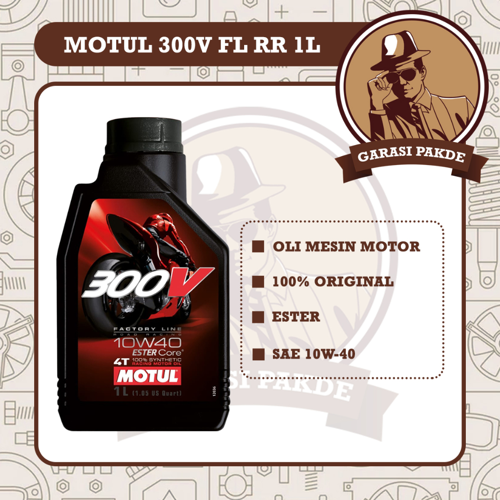 Jual Motul 4T 300V 10W-40 Road Racing 1L Oli Mesin Premium Original | Shopee Indonesia