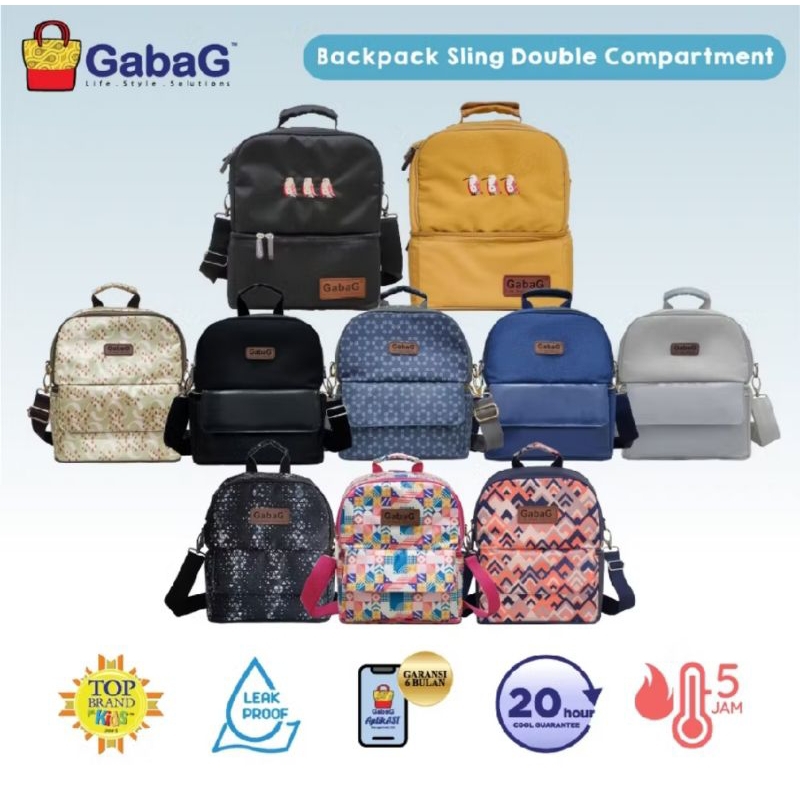 Jual Gabag Tas Asi Cooler Bag Thermal Free Ice Gel + Cover Ransel ...