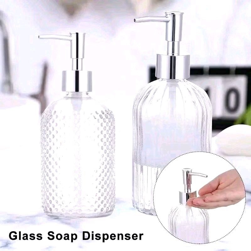 Jual B ( B185 ) BOTOL SABUN KACA CAIR / DISPENSER KACA SABUN CAIR 450 ...