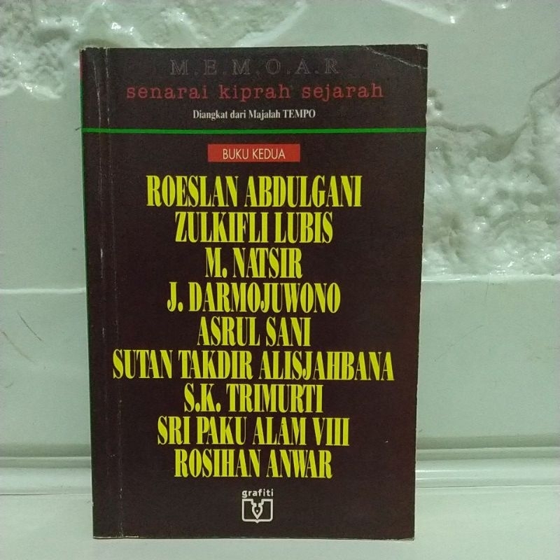 Jual BUKU ORIGINAL MEMOAR SENARAI KIPRAH SEJARAH | Shopee Indonesia