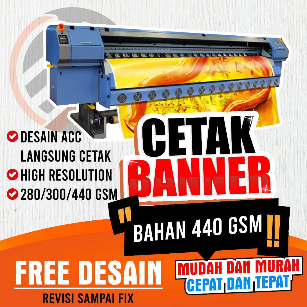 Jual [FLEXY 440 GSM] BANNER/SPANDUK/BALIHO FREE DESAIN SATU HARI JADI ...
